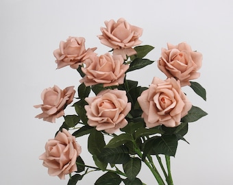 Real Touch Latex Large Rose Stem Faux Flower| Premium Quality ...