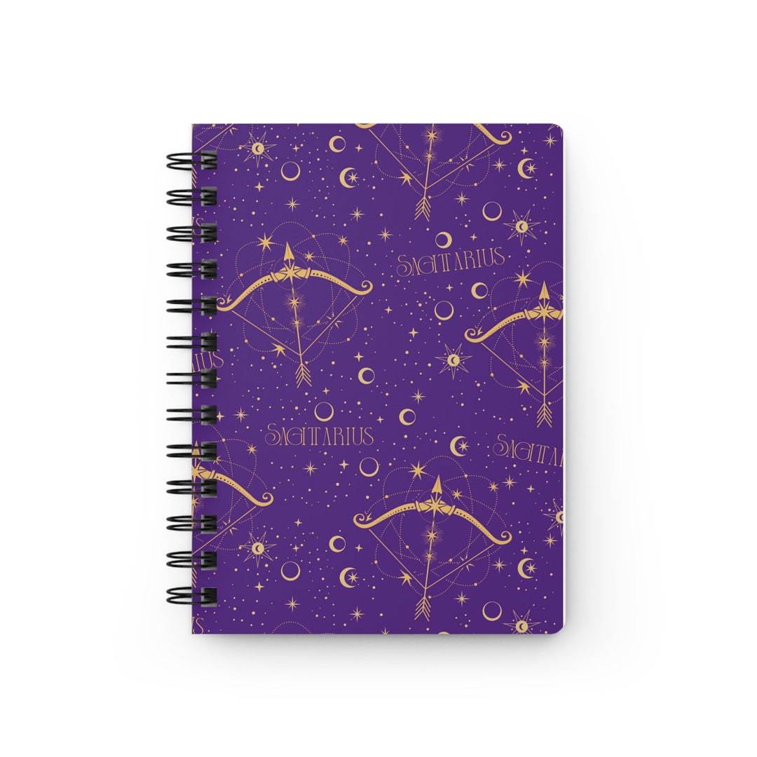 Sagittarius Boho Astronomer Journal - Zodiac Astrology - Ruled Line ...