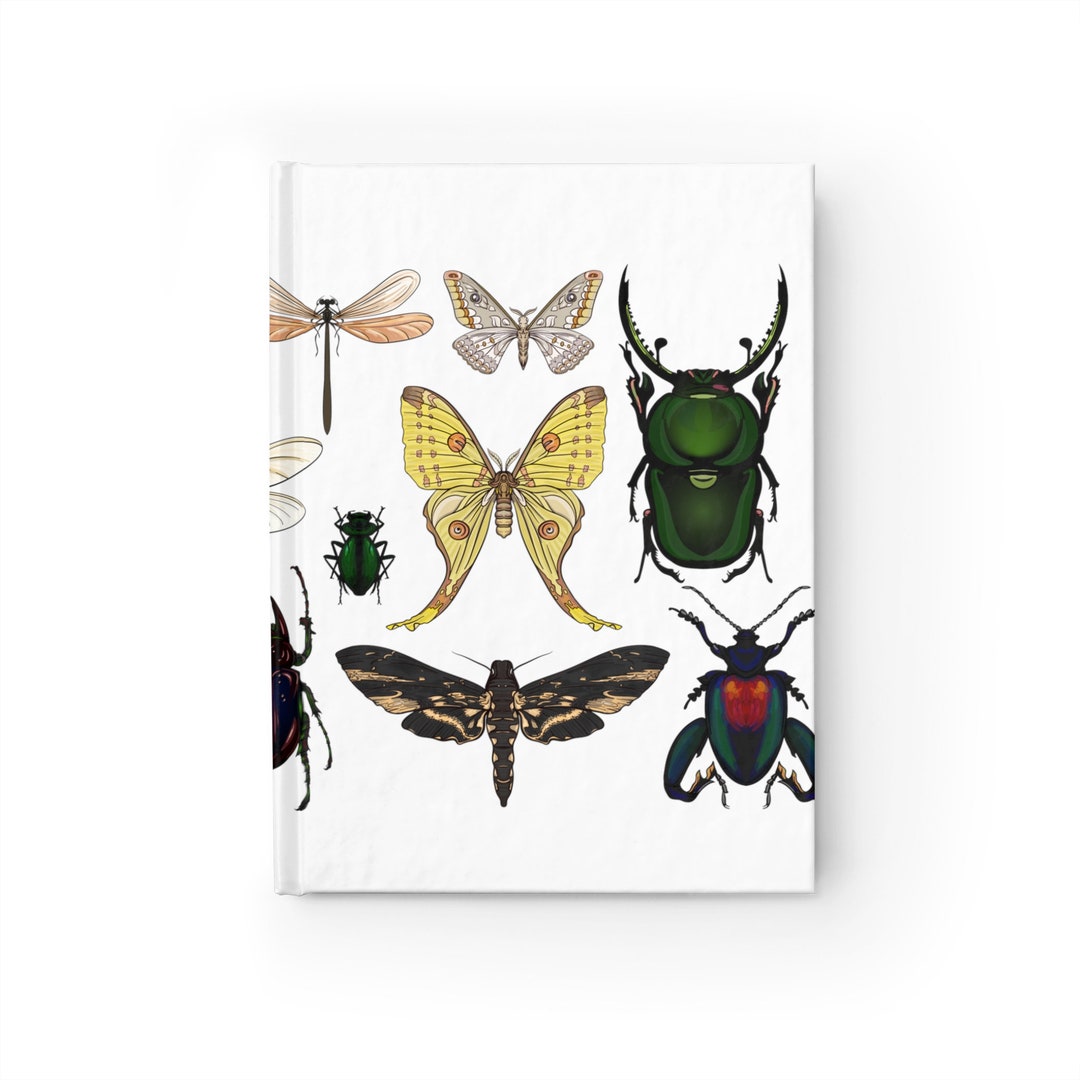 Insects, Butterflies & Beetles Hardcover Notebook | Garden Journal ...