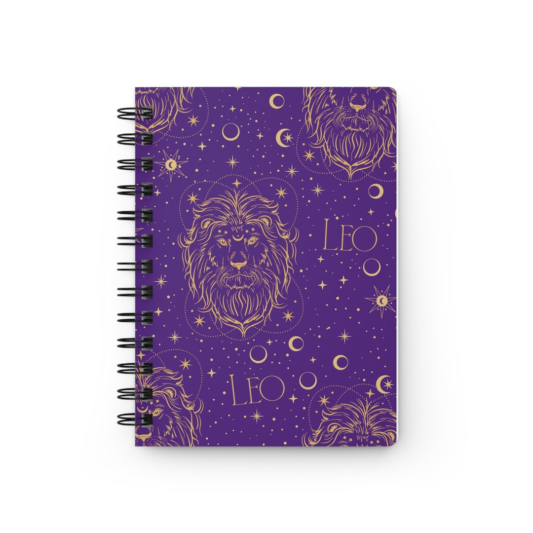 Leo Boho Astronomer Journal - Zodiac Astrology - Ruled Line - Blank ...