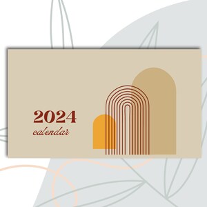 2024 Boho Calendar Printable - Etsy