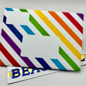 Bright & Cheerful Handmade Compliment Greeting Card, 3D Rainbow ...