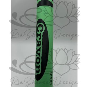 15" Large Crayon Prop, Party Decor, Jumbo Pretend Crayon, Giant ...