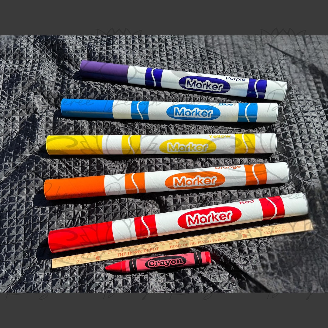 36" Large Marker Prop, Party Decor, Jumbo Pretend Marker, Giant ...