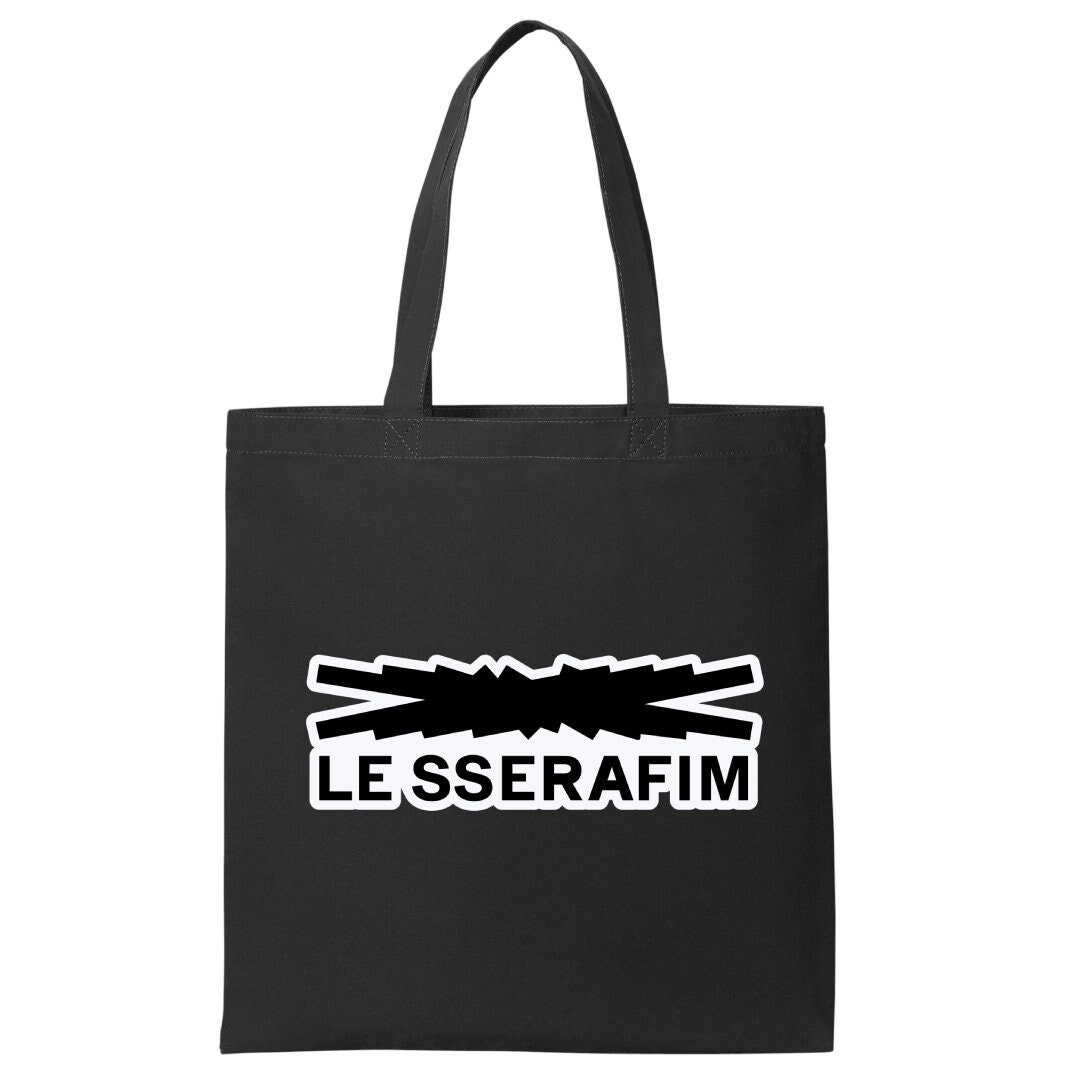 KPLUSPOP LESSERAFIM K-POP Logo Fanmade Graphic Tote Shoulder Bag - Etsy