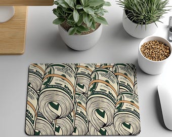 Money Mouse Pad Desk Mat | 100 Dollar Bill Mousepad | Large Desk Pad ...