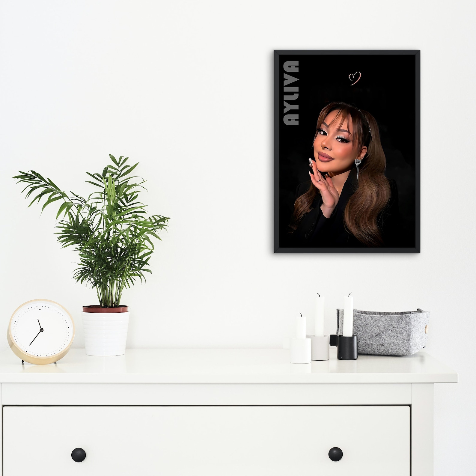 Ayliva Poster Set of 6 Fan Design Artistic Representation of a Musician ...