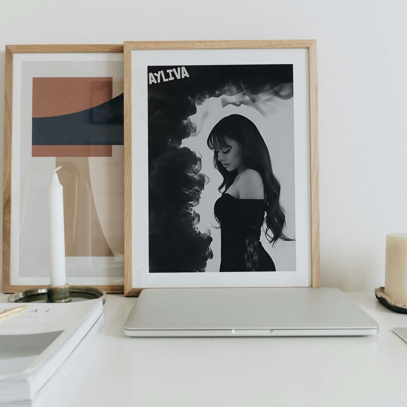 Ayliva Poster Set of 6 Fan Design Artistic Representation of a Musician ...