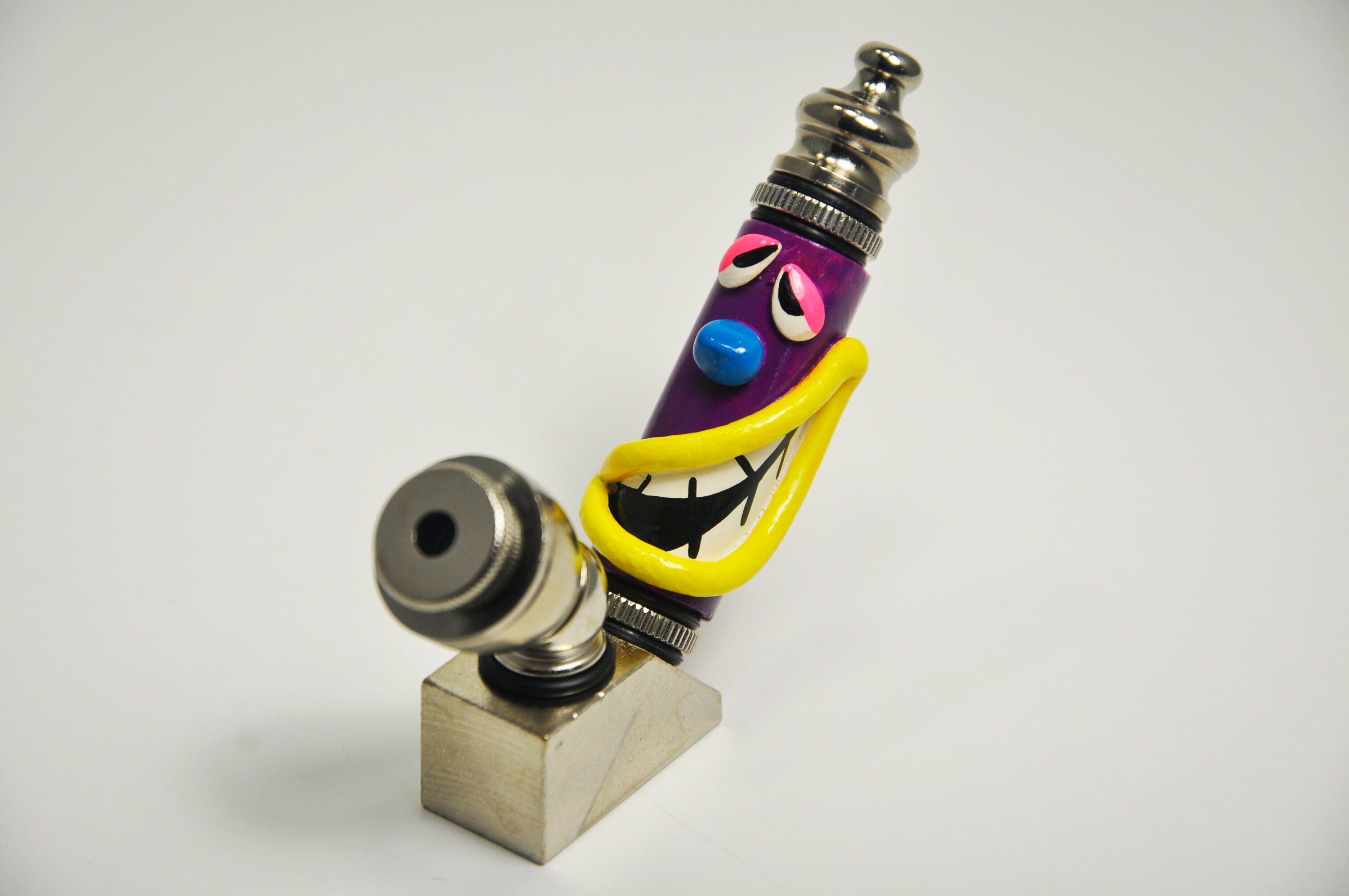 Stand up Metal Pipe With Clay Face. - Etsy