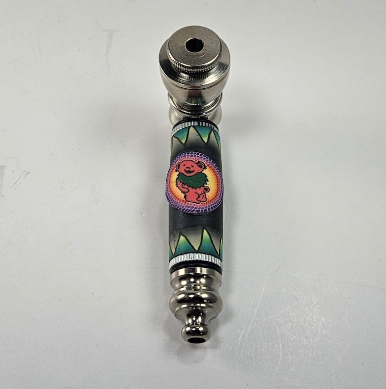 Fimo Decorated Metal Pipe. - Etsy