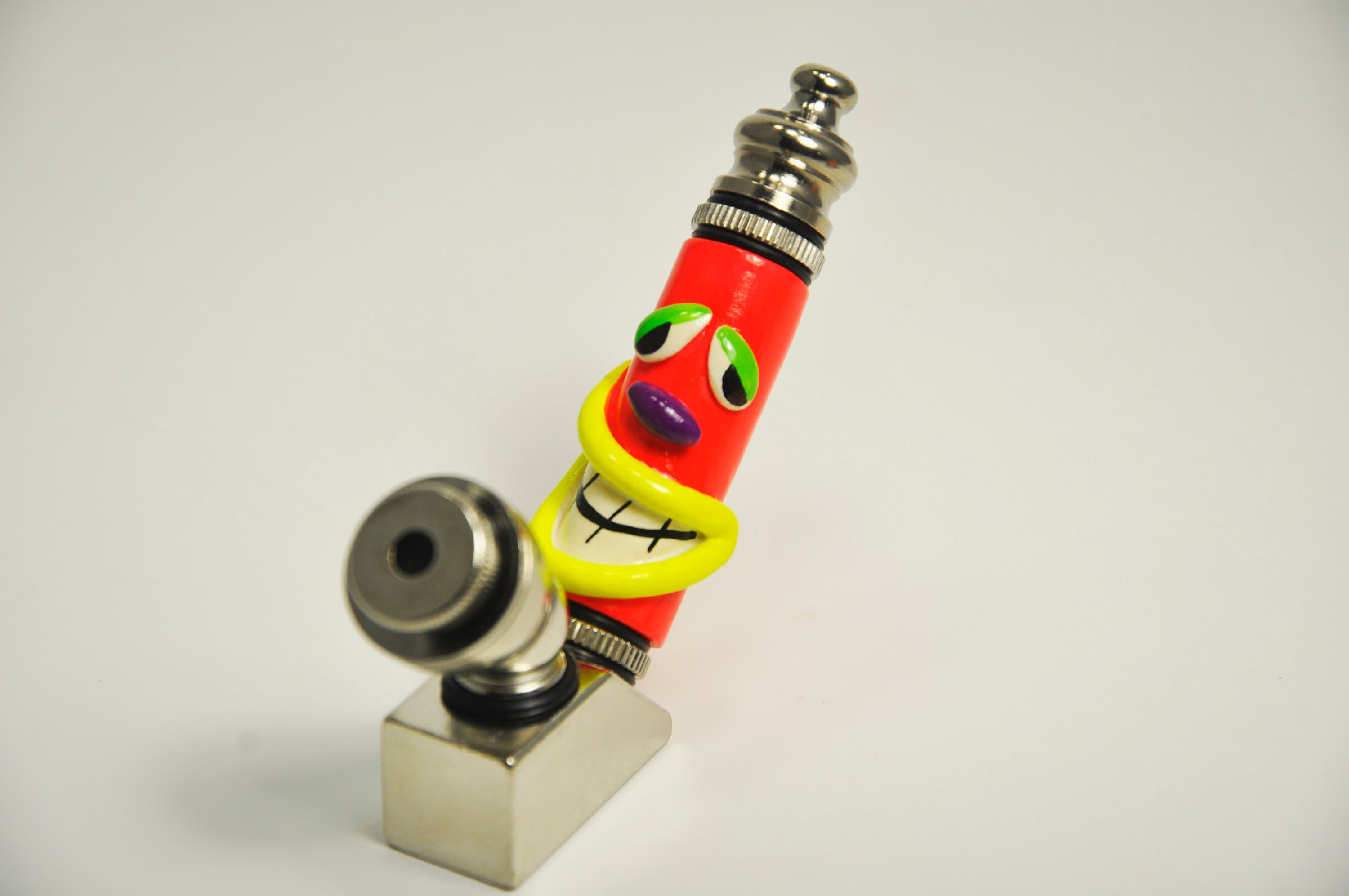 Stand up Metal Pipe With Clay Face. - Etsy