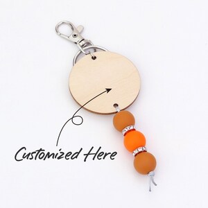 Personalized Teacher Tags, Name Tags and Keychains, Durable Beaded ...