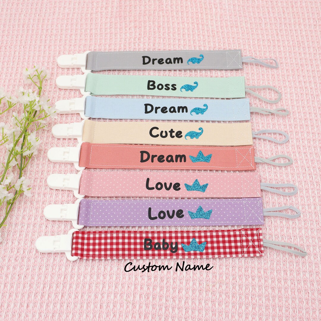 Personalized Pacifier Clip With Name 1pack, Baby Gift for Baby, Clips ...