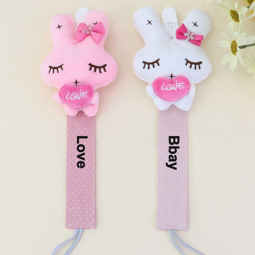 Personalized Pacifier Clip With Name Customizable Pacifier Leash ...