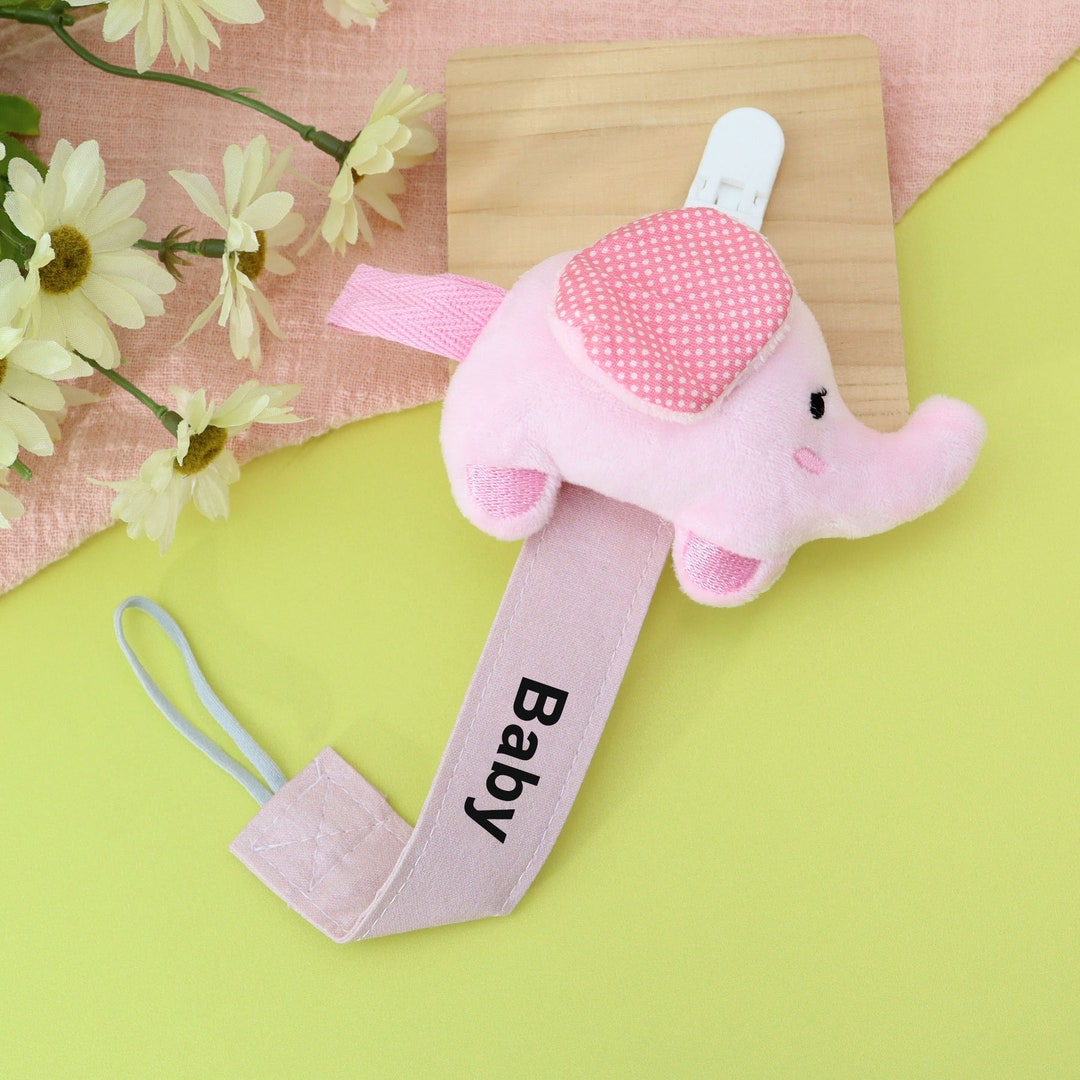 Pacifier Clips With Name, Pacifier Holder for Boys and Girls Fits Most ...