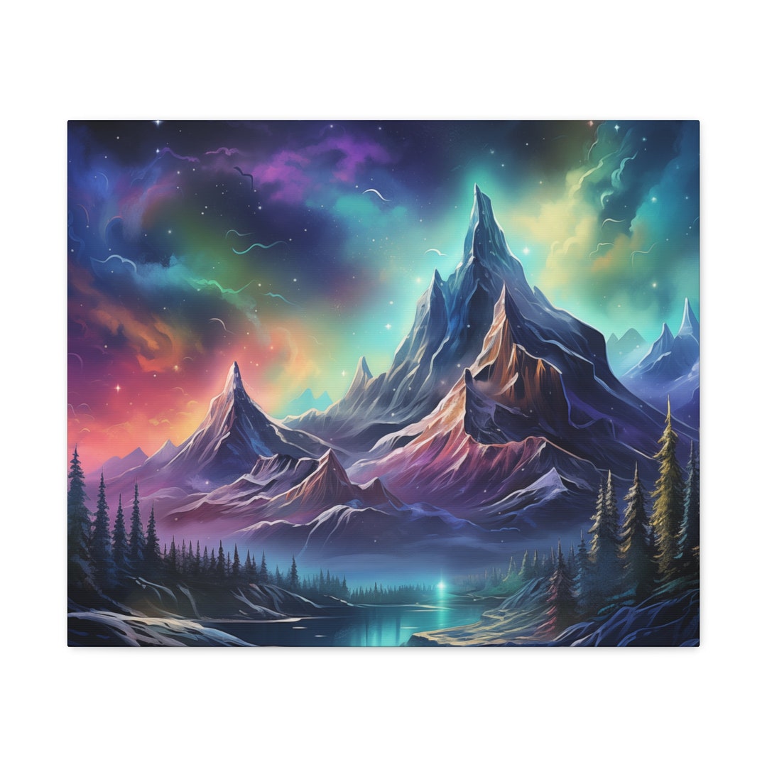 Aurora Borealis Canvas Gallery Wrap - Etsy