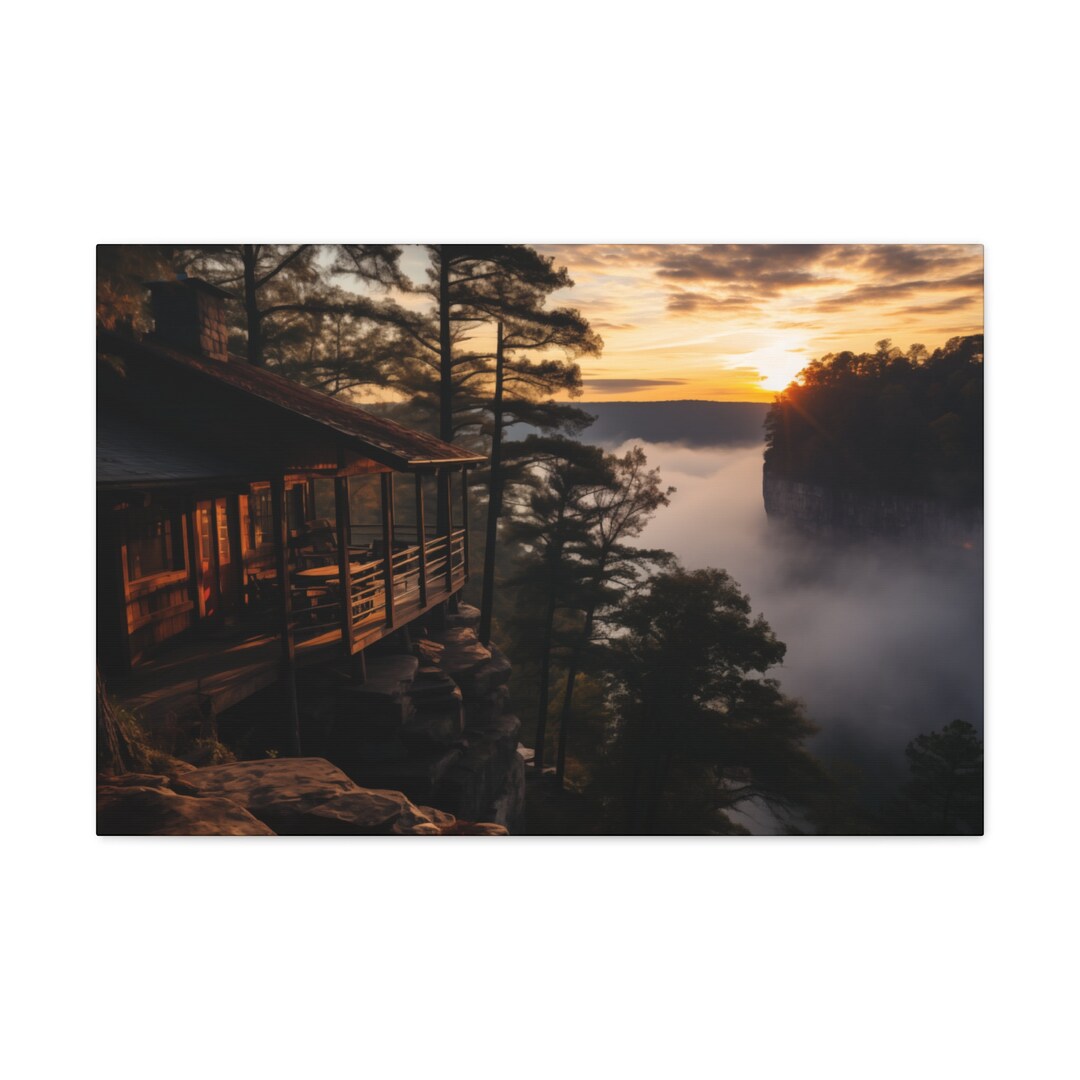 Mountain Getaway Series #1 Canvas Gallery Wrap - Etsy