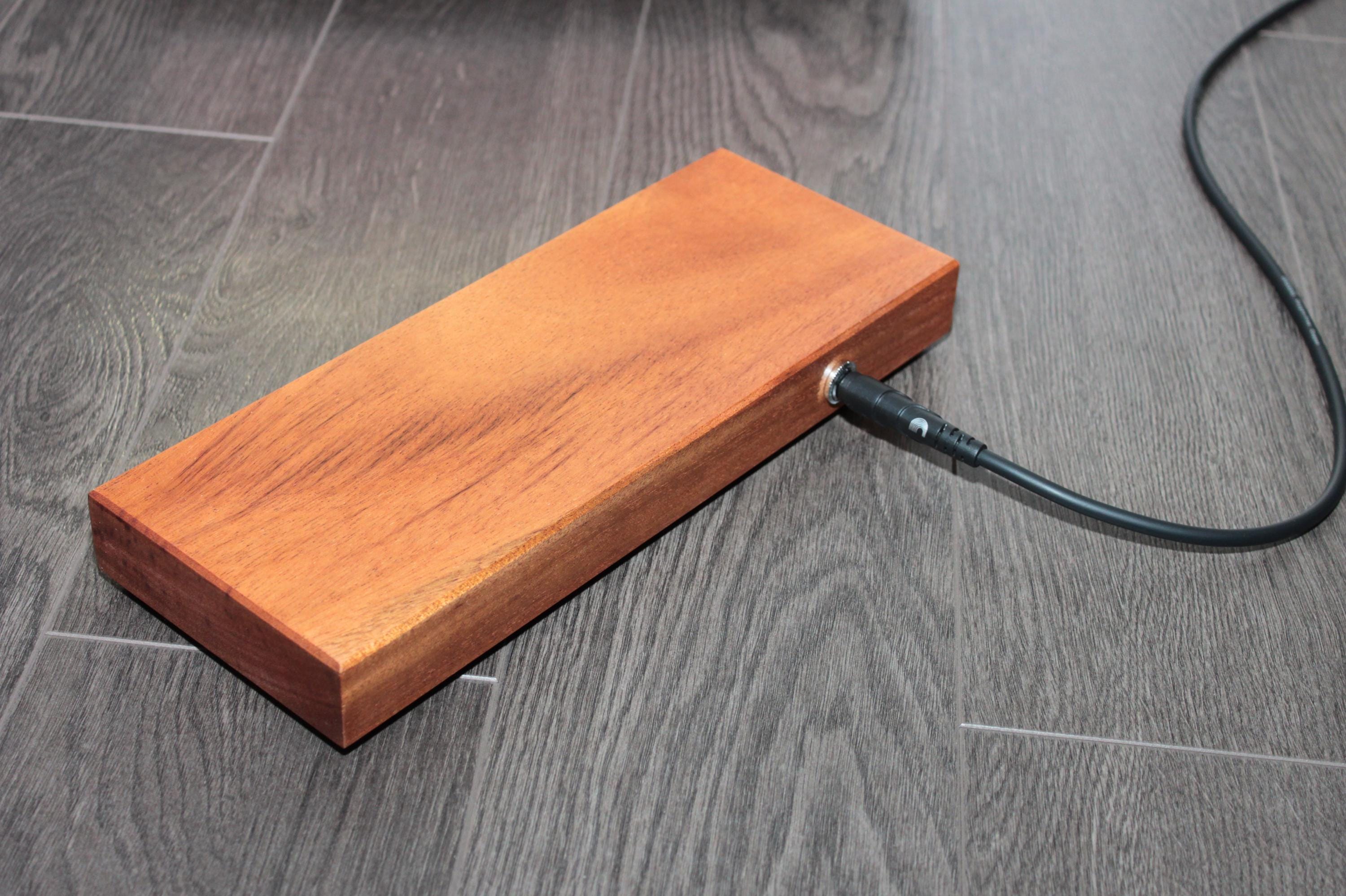Electronic Wooden Stomp Box - Mahogany - Etsy