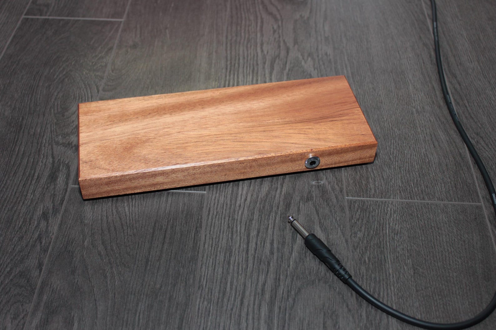 Electronic Wooden Stomp Box - Mahogany - Etsy