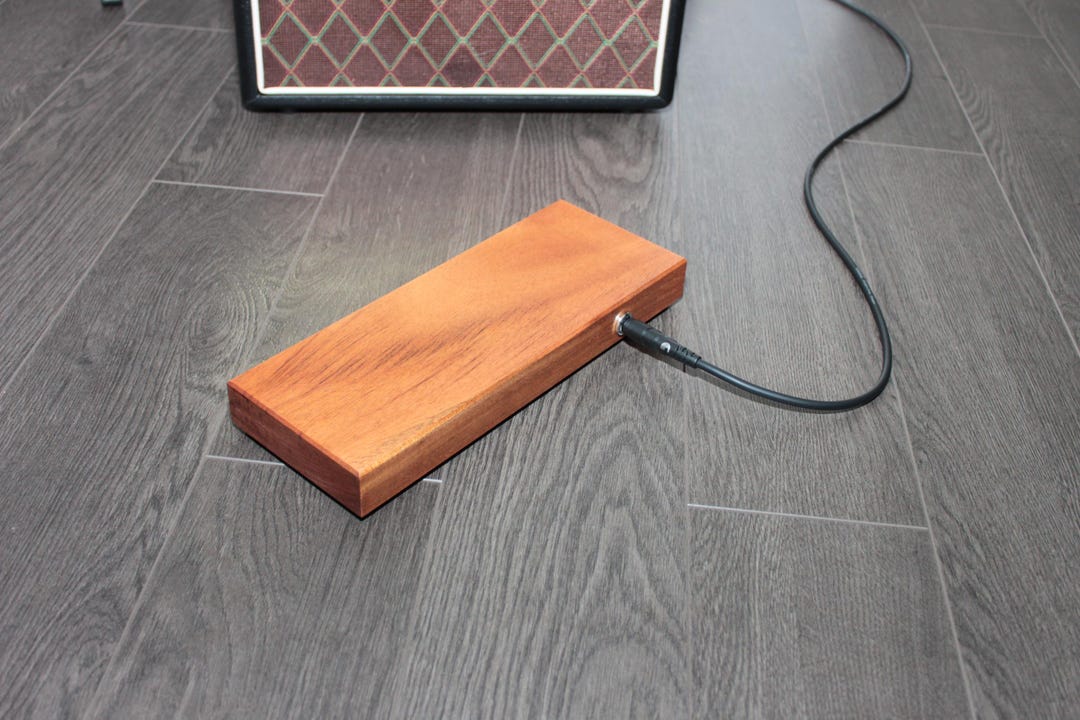 Electronic Wooden Stomp Box - Mahogany - Etsy