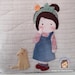 Cute Girl Applique Pattern – DIY Bag, Pillow, Blanket (PDF Pattern) - Etsy