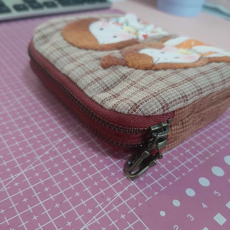 Double Zipper Pattern Coin Purse - Etsy