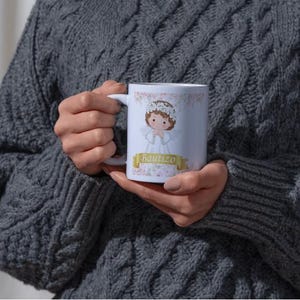 Plantilla para TAZA personalizada con tematica Bautizo, Personalized ...