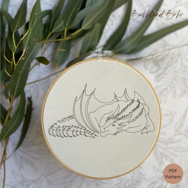 Embroidery Dragon - Etsy