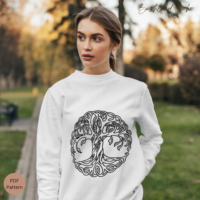 Celtic Tree of Life, Hand Embroidery Pattern, Instant PDF Digital ...