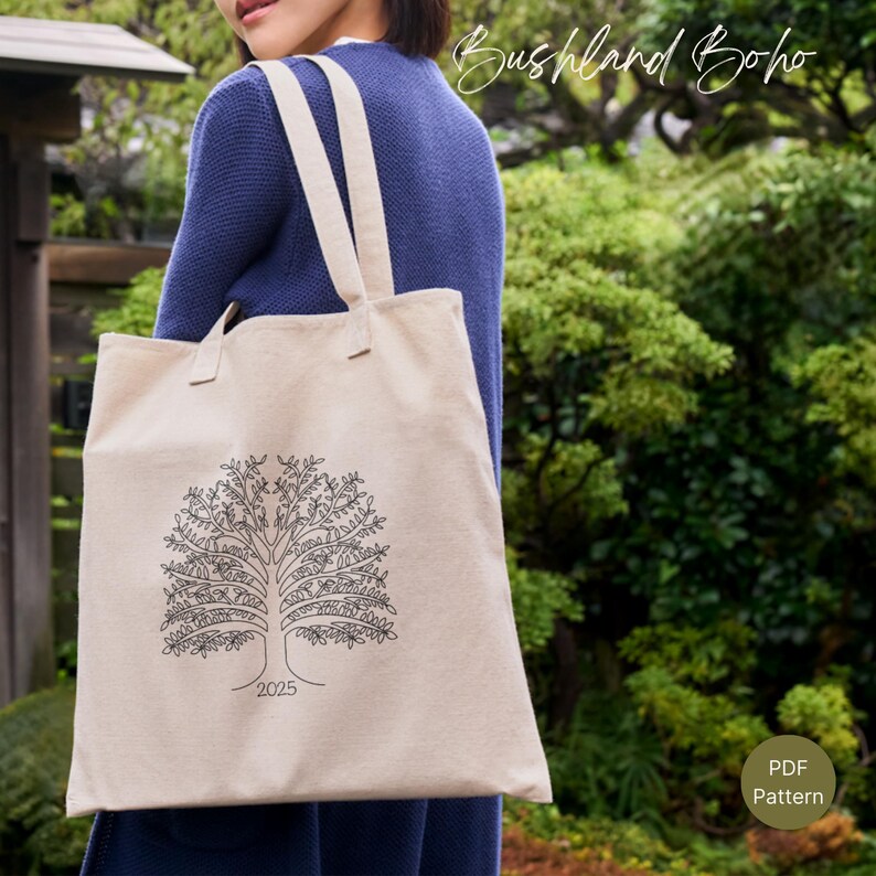 2025 Temperature Journal Embroidery Pattern, Tree of Leaves (PDF ...