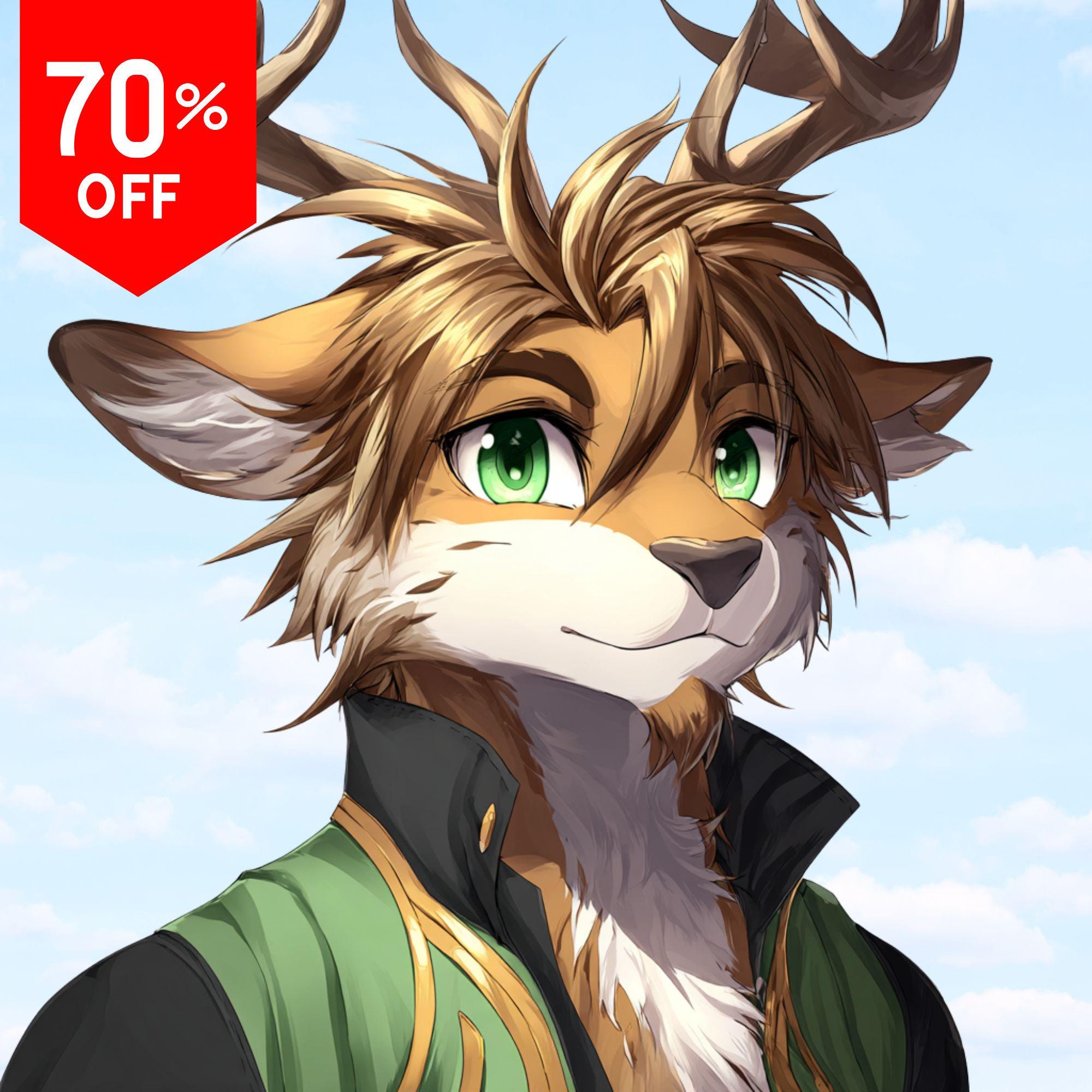 Furry Art Commission | Custom Pfp Headshot Anime Furry Profile Picture ...
