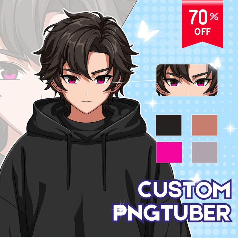 CUSTOM PNGTUBER | Pngtuber Commission | Veadotube | Png Tuber | Anime ...