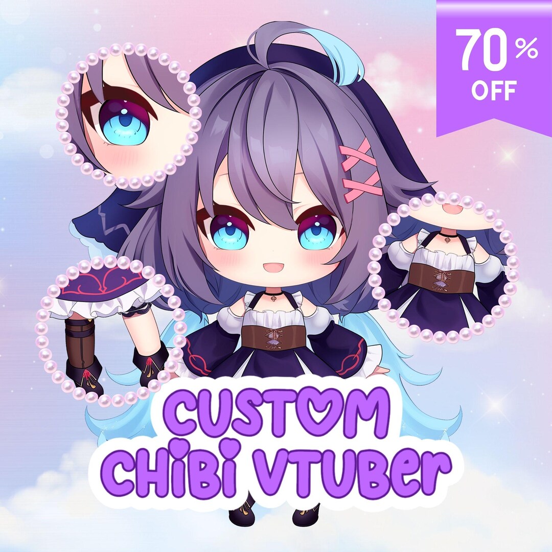 CUSTOM CHIBI VTUBER | Chibi Vtuber | Chibi Pngtuber | Live2d | Anime ...