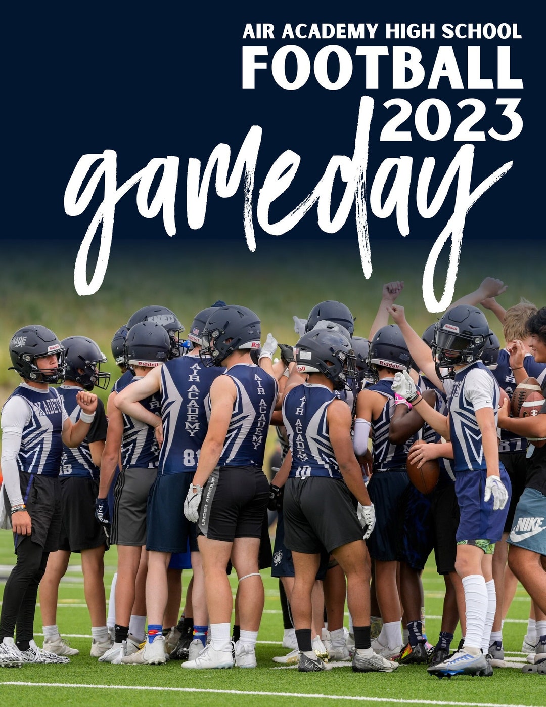 High School/middle School Football Sports Program Template - Etsy