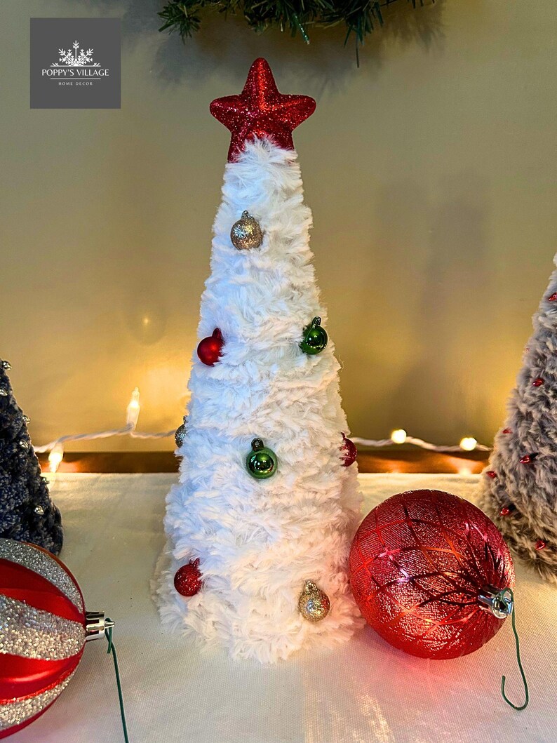 Holiday Yarn Trees | Christmas Trees With Lights, Decor - Etsy