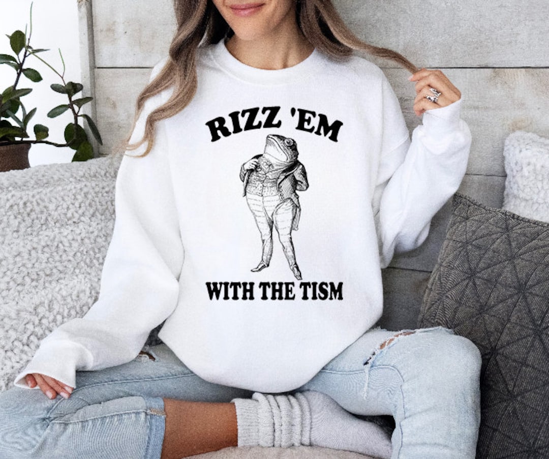 Rizz Em With the Tism Funny Frog Png, Png for Shirt, Png Files for ...