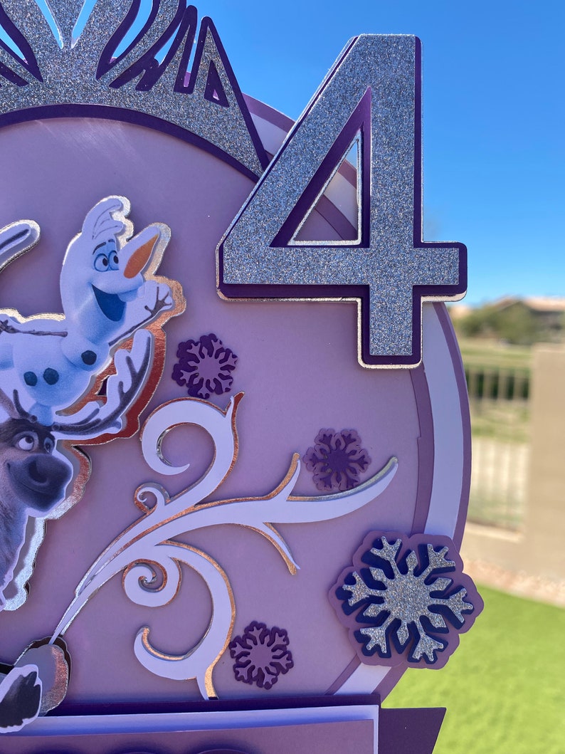 Personalized Elsa Birthday Cake Topper Frozen Elsa Birthday Party Frozen Cake Topper Elsa