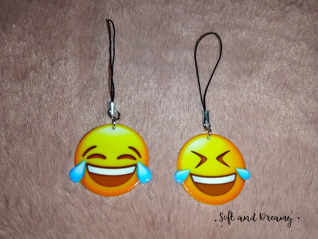 Laughing Emoji Keychain | Popular Emoji Keychain/phone Charm | High ...