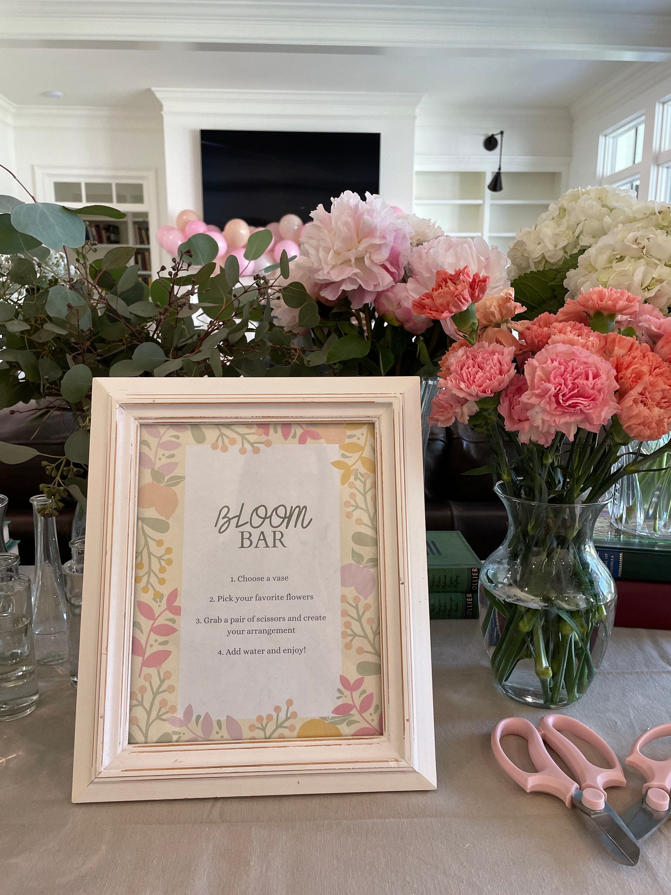 Bloom Bar Printable / Flower Bar / Baby Shower / Bridal Shower / Build ...