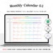 2024 - 2025 Monthly Calendar Google Sheets Task Tracker Spreadsheet ...