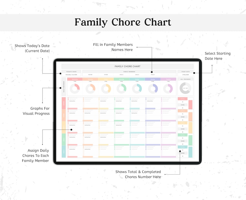 Monthly Calendar Google Sheets, 2024 2025 Planner, Task Tracker ...