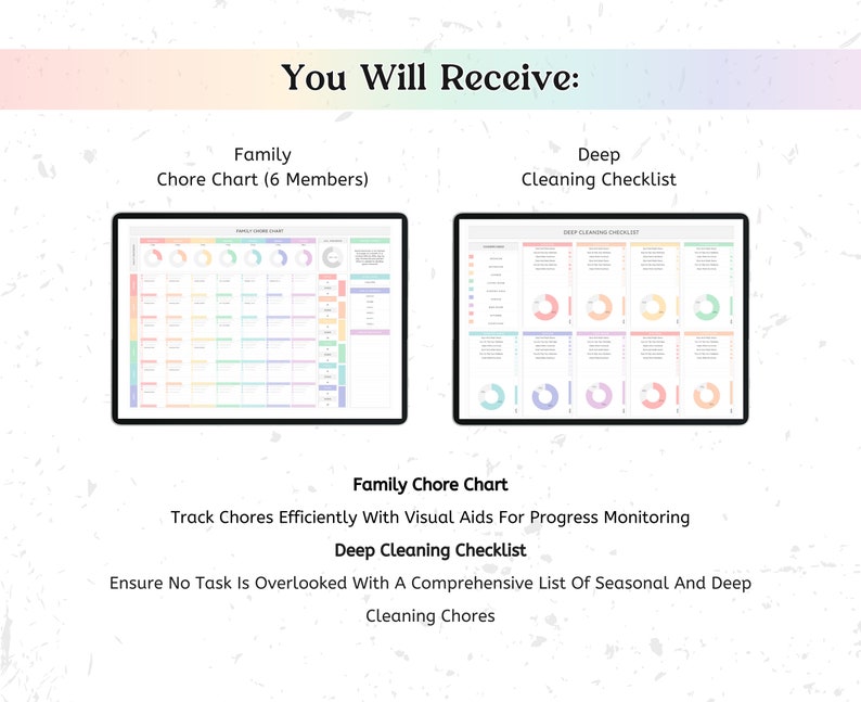 Family Chore Chart Spreadsheet, Weekly Cleaning Checklist Google Sheets ...
