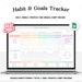 Daily Habit Tracker Spreadsheet Google Sheets Template, Daily Weekly ...