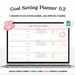 2025 Goal Planner Google Sheets Tracker | Long Term SMART Habit ...