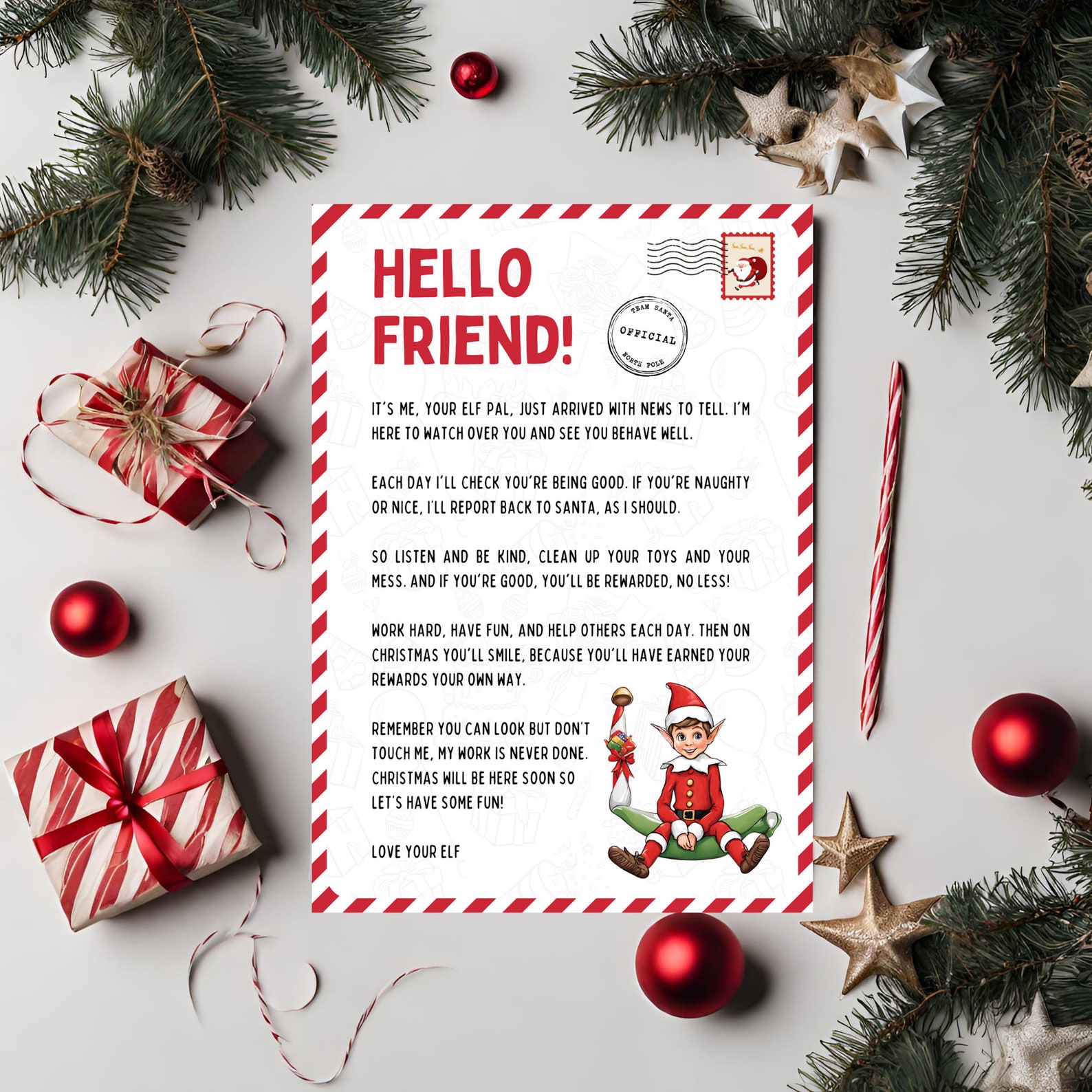 Editable Elf Letters, Elf Letter Template, Elf Letter Bundle, Elf ...