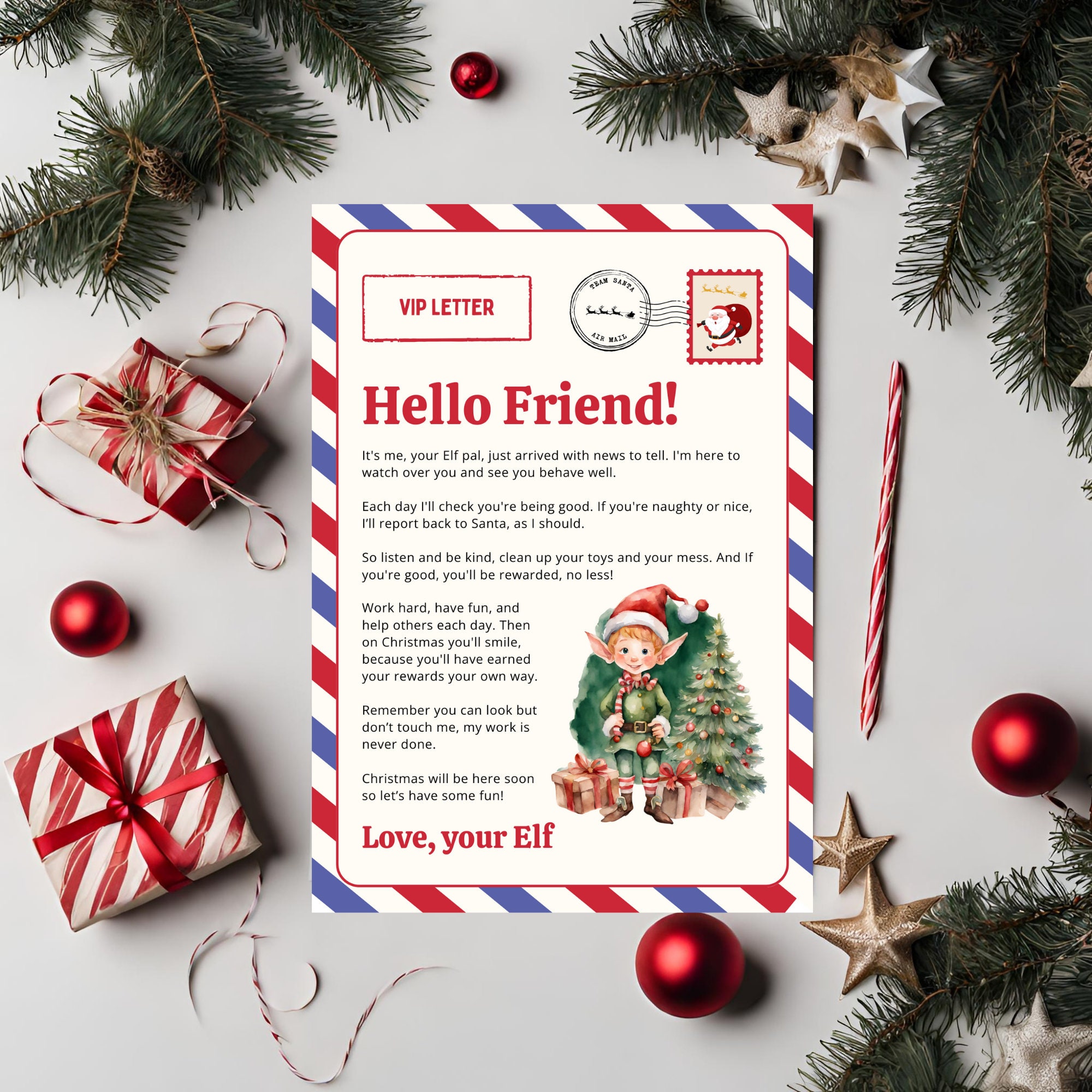 Elf Letter Bundle, Printable Elf Letters, Editable Elf Letters, Elf ...