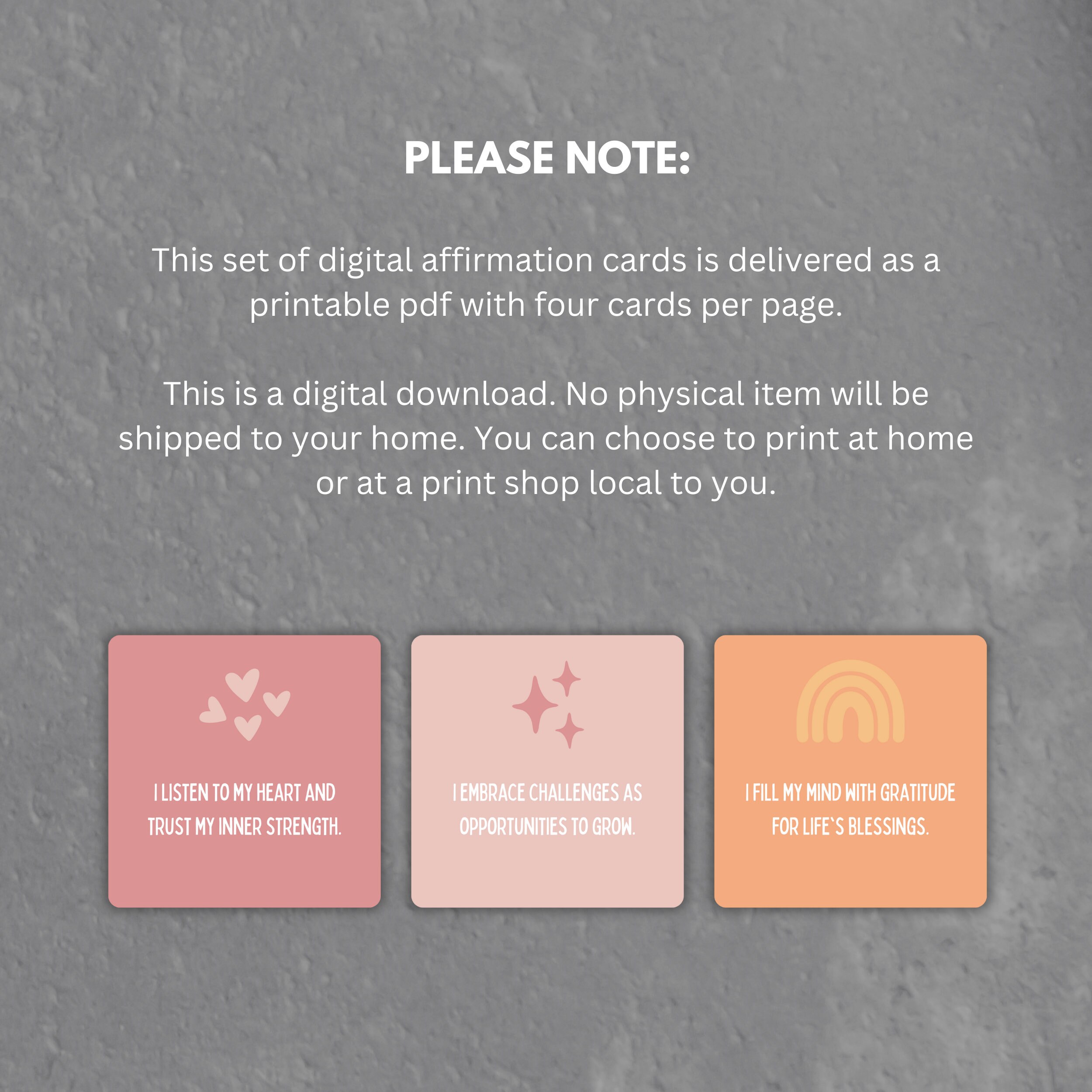 Printable Affirmation Cards Mindfulness Cards Mindfulness - Etsy