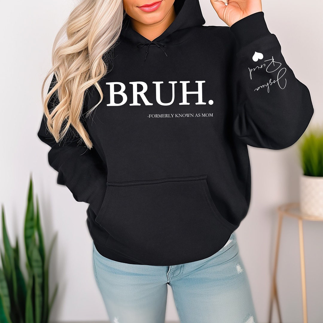 Personalized Bruh Shirt With Kids Name, Bruh Formerly Known as Mom ...