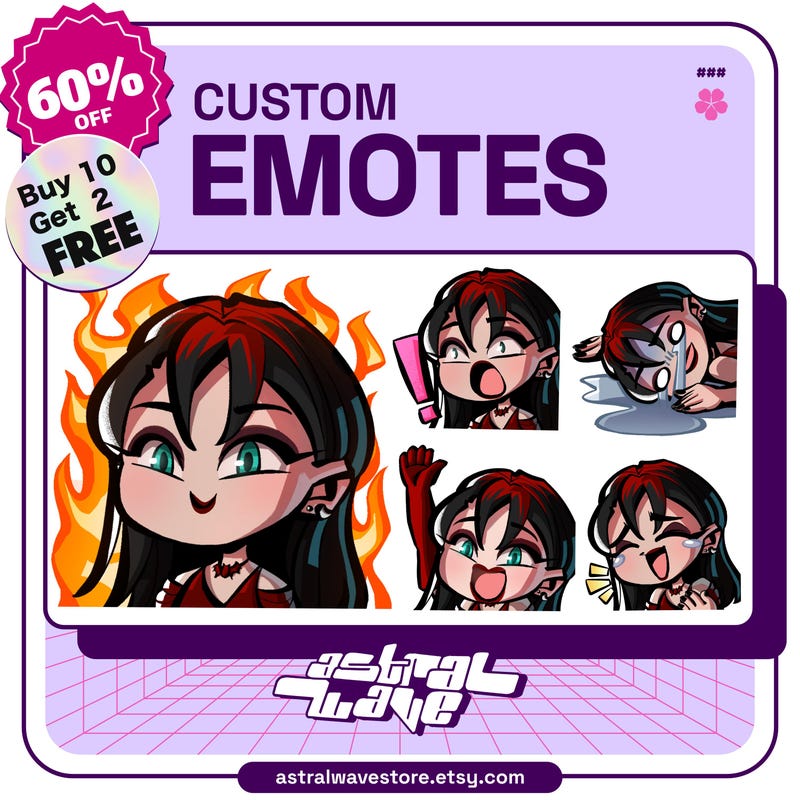 Custom Twitch Emotes - Etsy