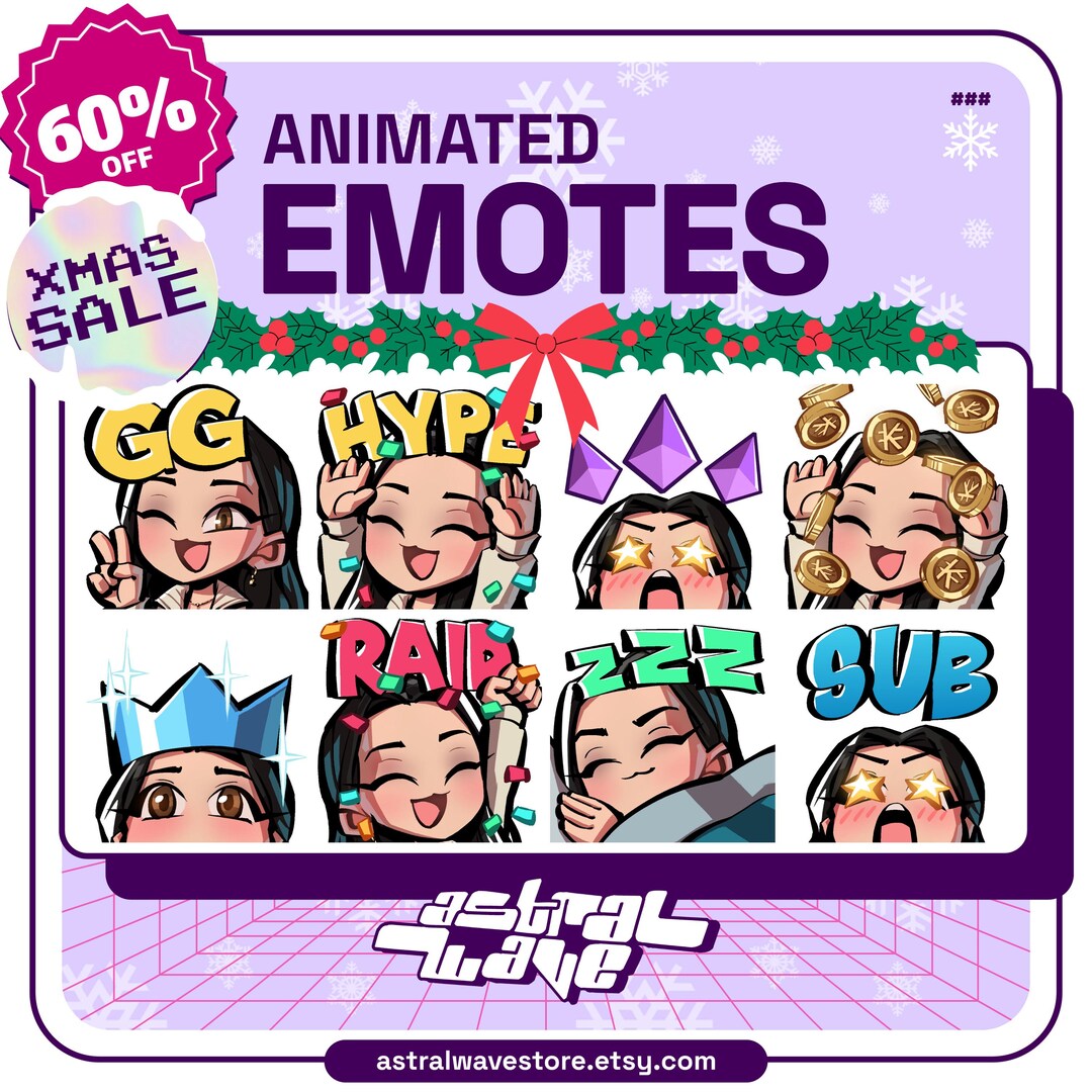 Custom Animated Emotes, Emojis, Sub Emotes for Your Twitch, Youtube ...